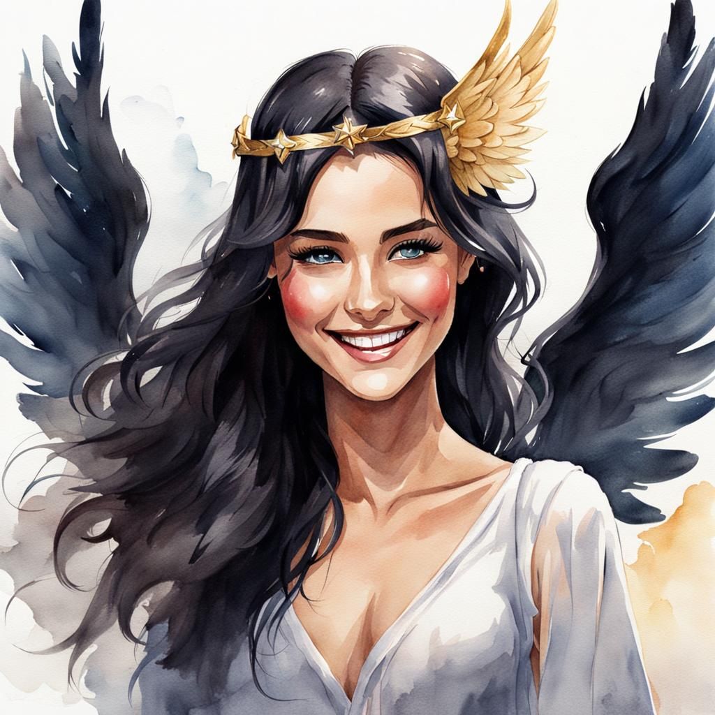 Gorgeous Guardian Angel - AI Generated Artwork - NightCafe Creator