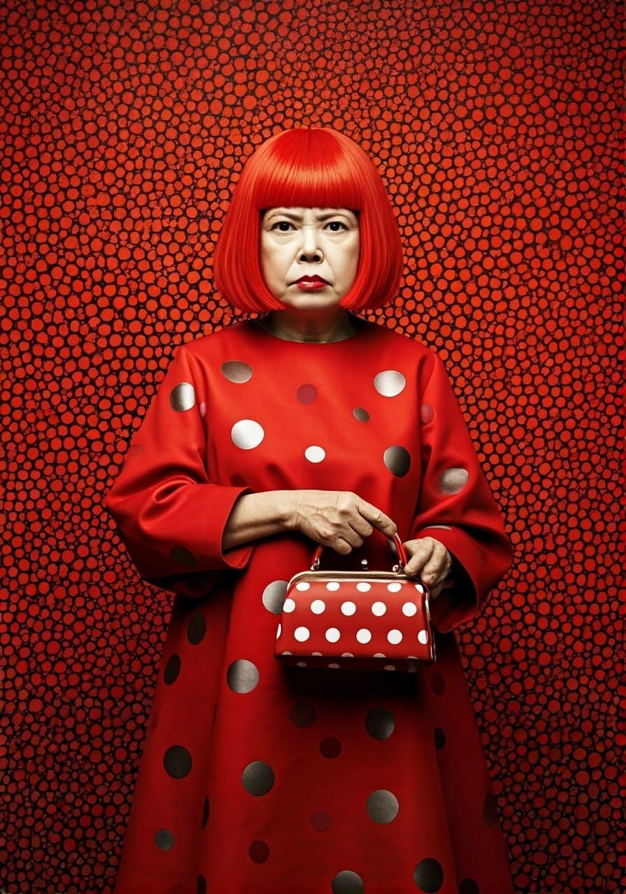 Artist Yayoi Kusama - My life is a dot lost among thousands of other dots.