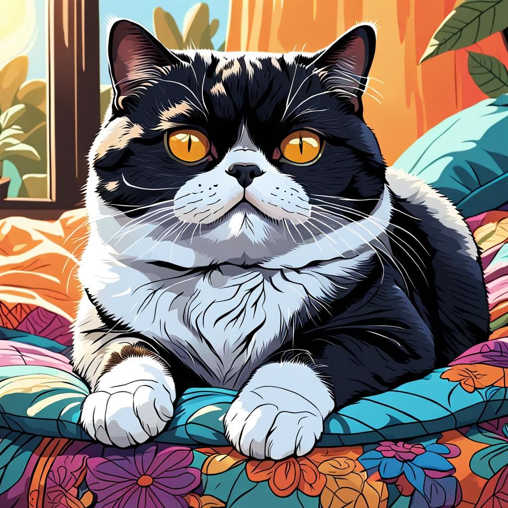 80s cat 5 - AI Generated Artwork - NightCafe Creator