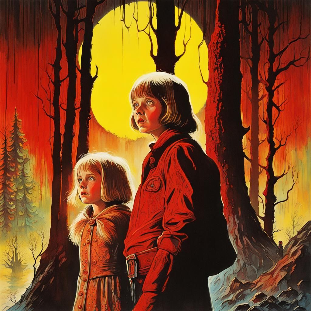 Hansel & Gretel, 1971 - AI Generated Artwork - NightCafe Creator