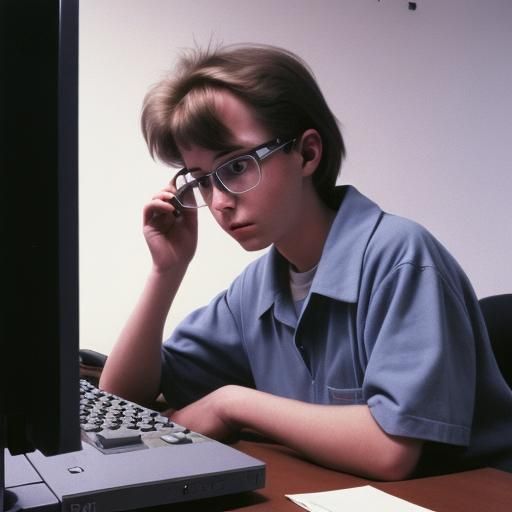 A nerdy 1990s computer programmer on a hiding to nothing. - AI ...