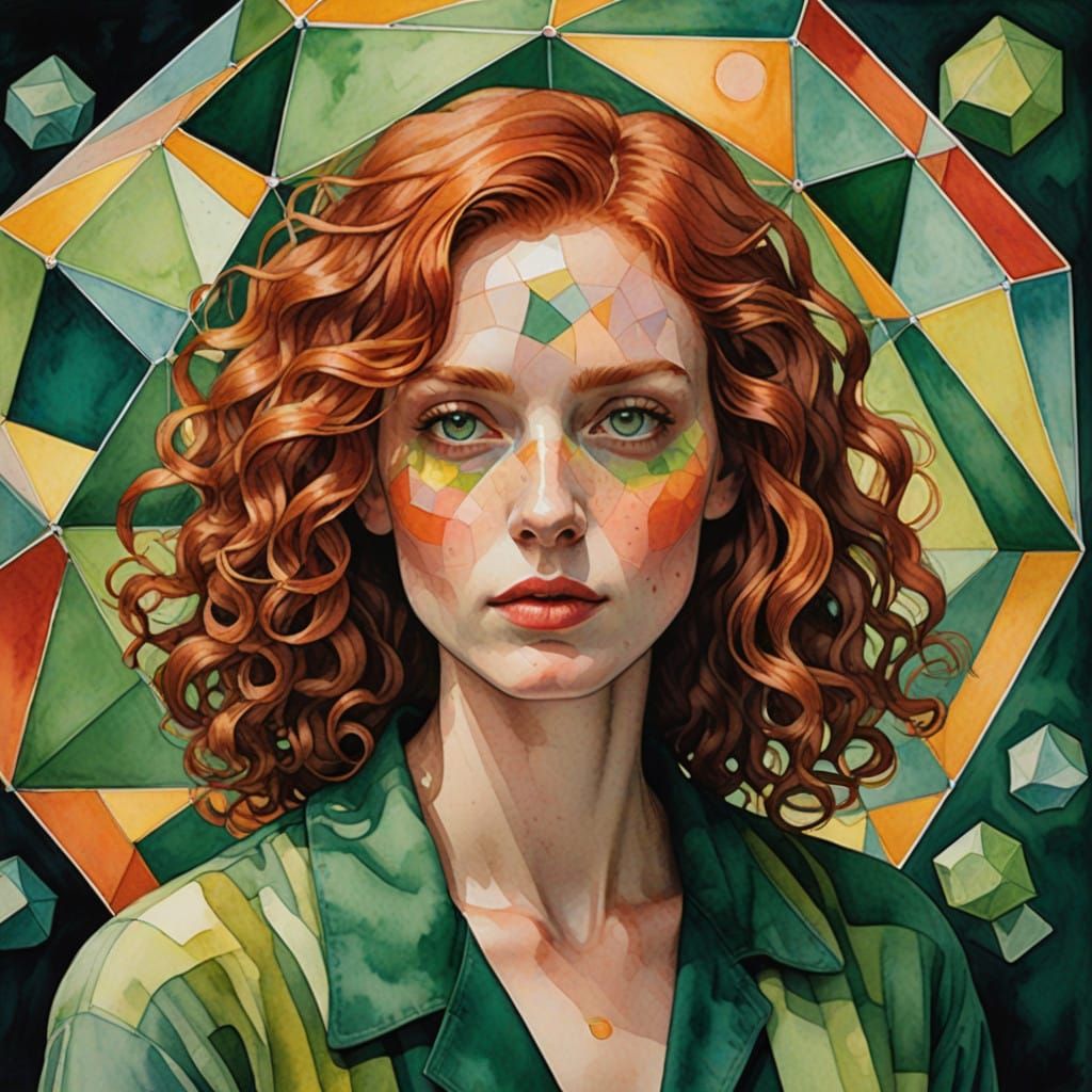 confusing colourful technically Candid redhead Portrait Layered ...