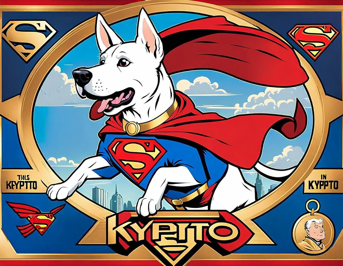 Krypto the Superdog White Reborn - Cinematic Superman Dog in...