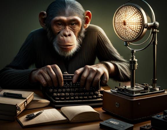 Codebreaker Chimp - AI Generated Artwork - NightCafe Creator