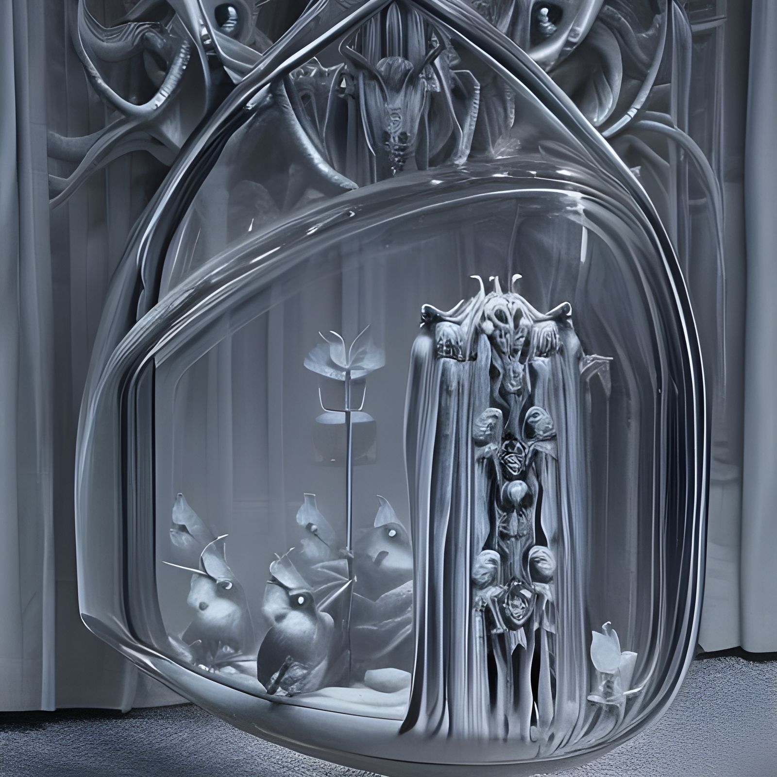 Creatures From Your Nightmares Trapped In A Glass Jar, Hyperdetailed ...