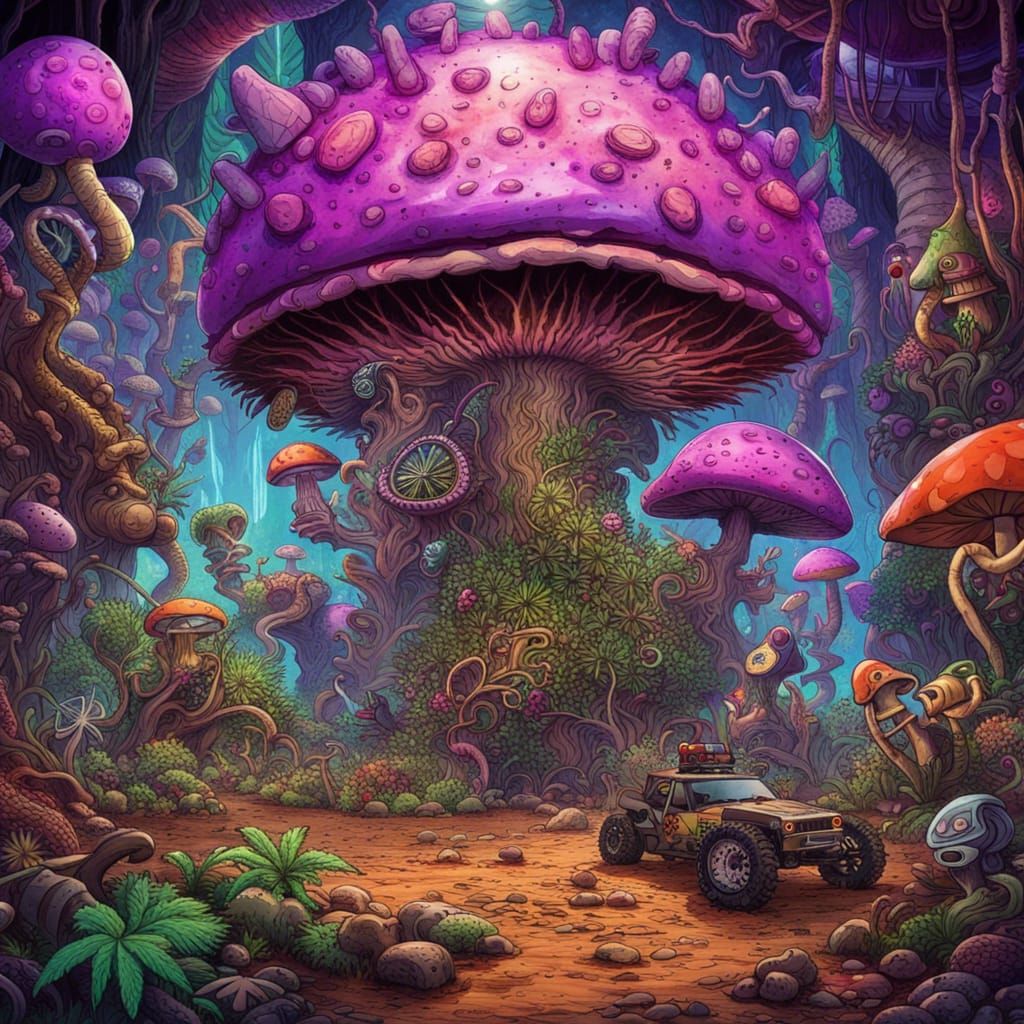 steam shroom world - AI Generated Artwork - NightCafe Creator