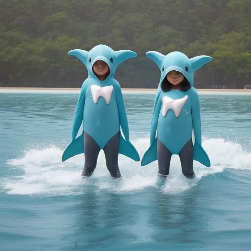 Dolphin costumes 07 - AI Generated Artwork - NightCafe Creator