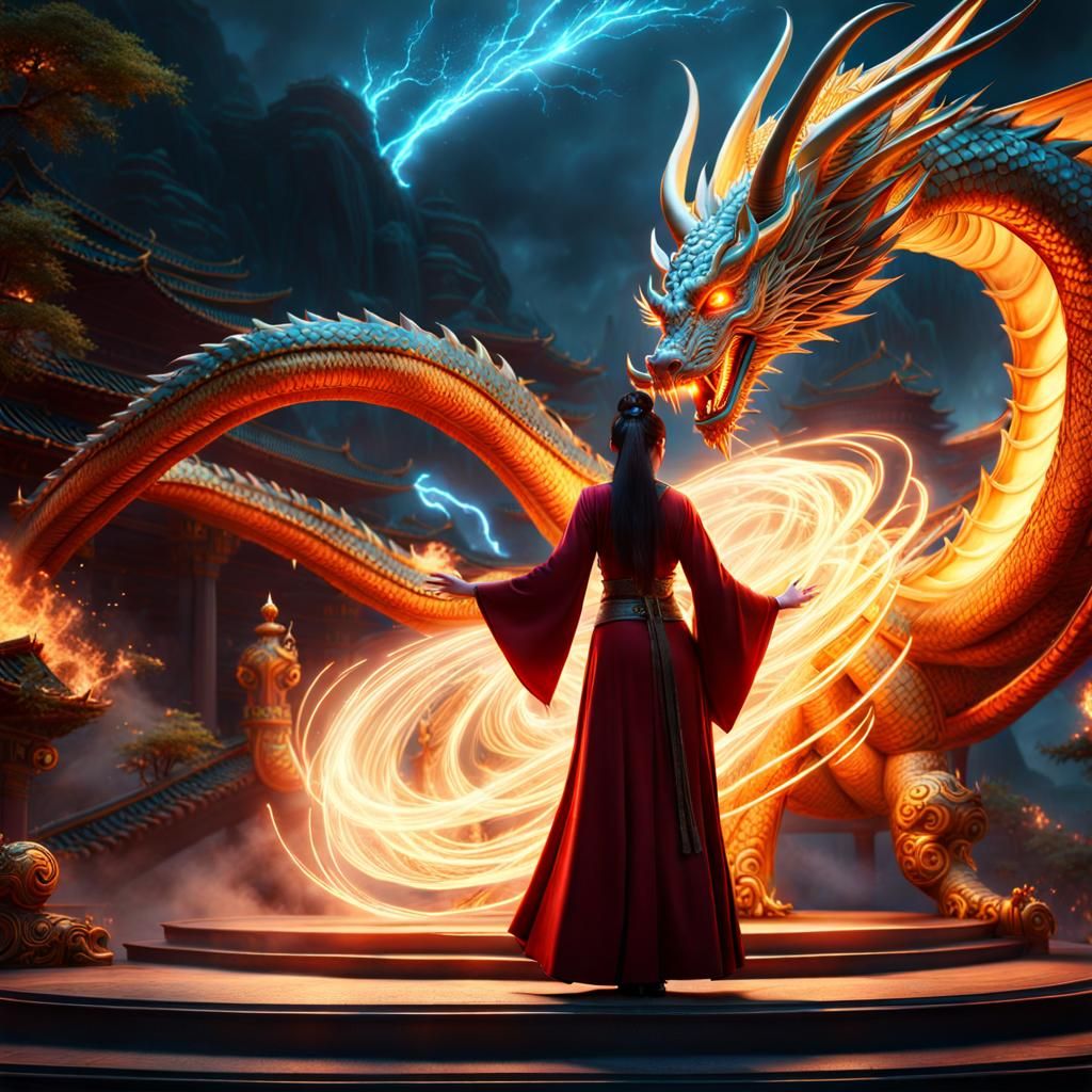 Ancient Chinese sorcery - AI Generated Artwork - NightCafe Creator