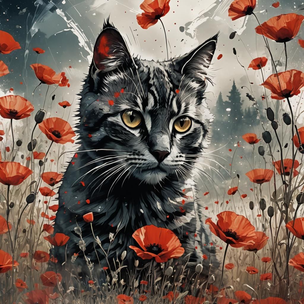 red poppies - AI Generated Artwork - NightCafe Creator