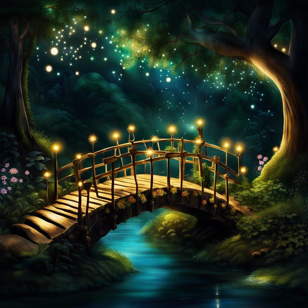 Fairy-tale Bridge - AI Generated Artwork - NightCafe Creator