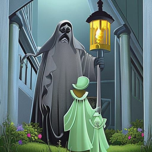 ghost nanny - AI Generated Artwork - NightCafe Creator