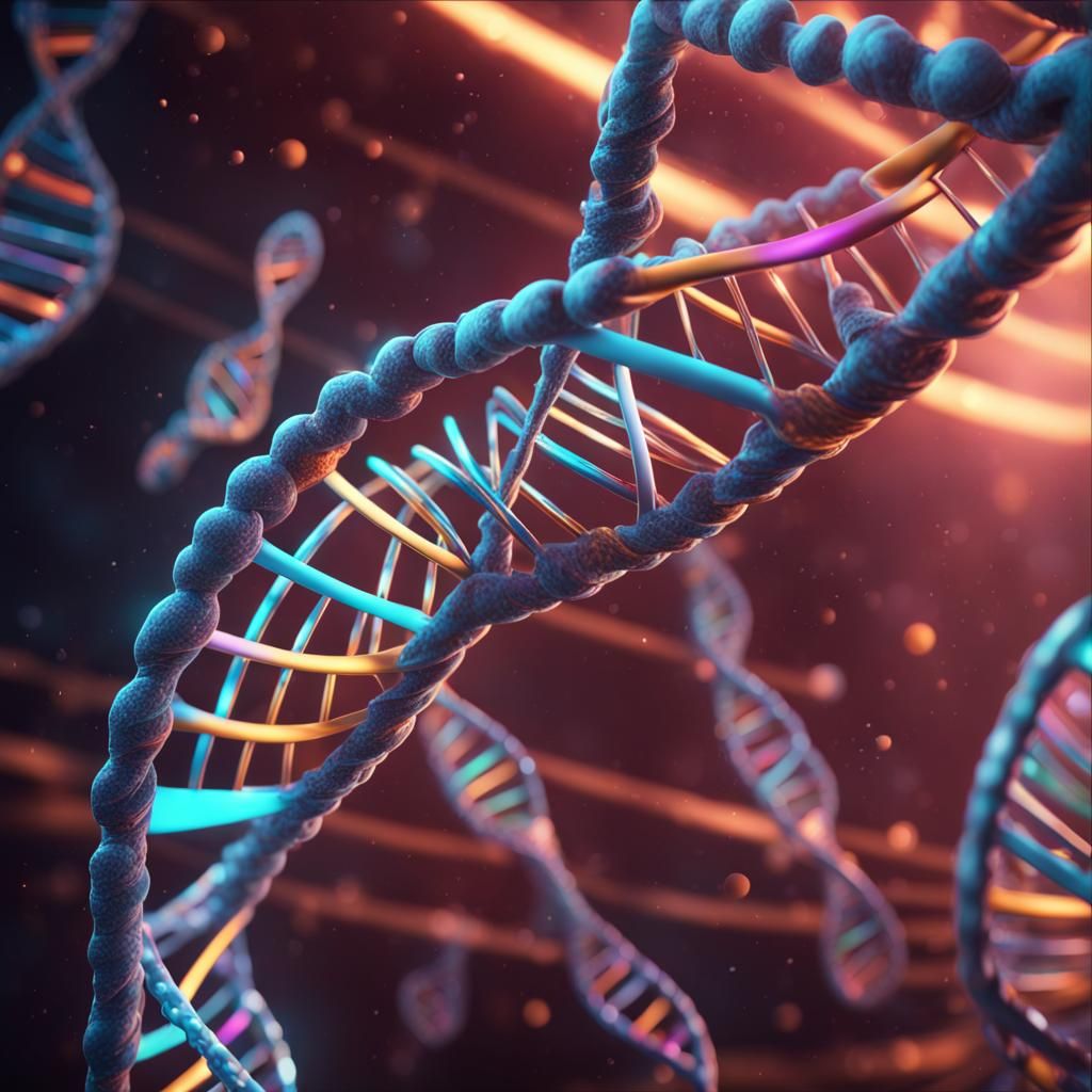 Mutation on DNA - AI Generated Artwork - NightCafe Creator