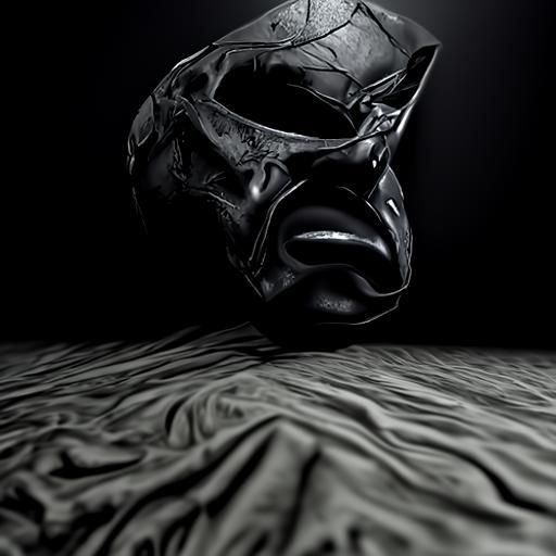 "Evil Black Mask" hyperrealism Unreal Engine - AI Generated Artwork ...