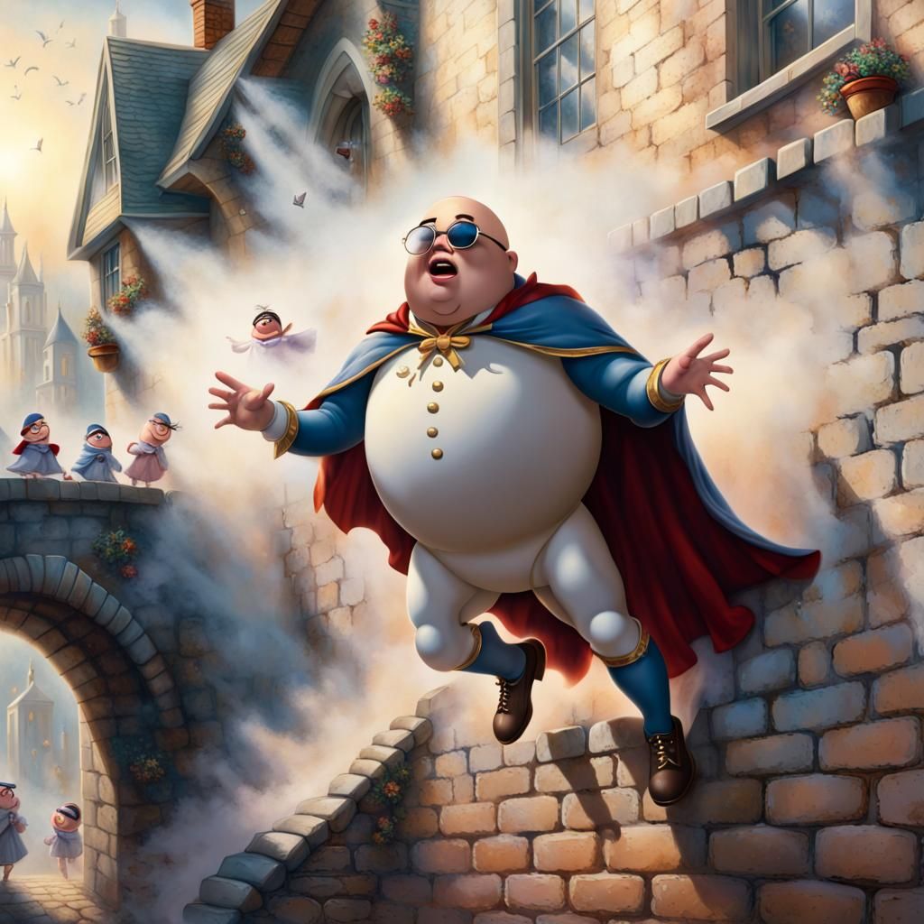 Humpty Dumpty isn't falling anymore. - AI Generated Artwork - NightCafe ...