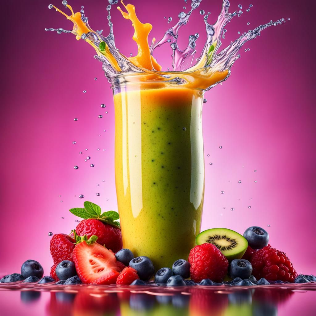 Smoothies, Healthy and vibrant smoothie. Capture dramatic smoothie ...