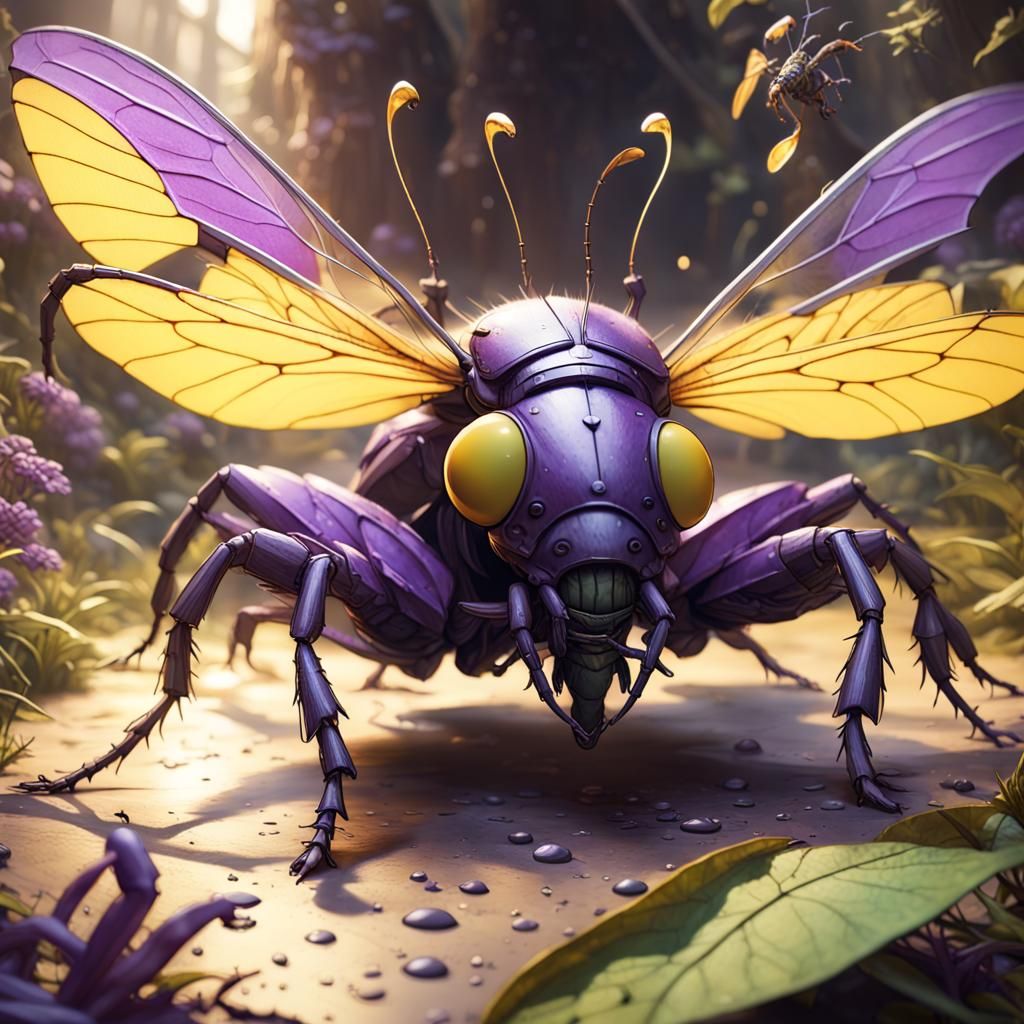 A Giant alien insect - AI Generated Artwork - NightCafe Creator