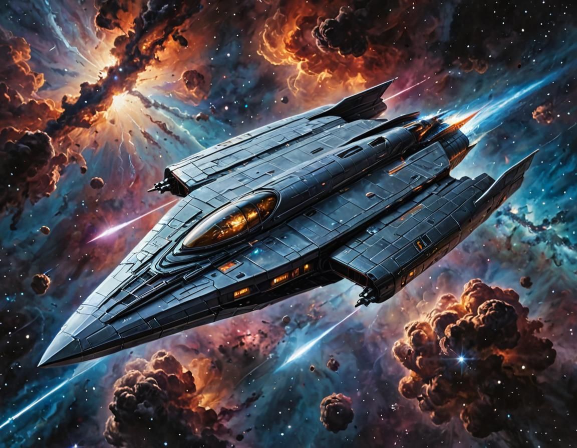 Spaceship #3 - AI Generated Artwork - NightCafe Creator