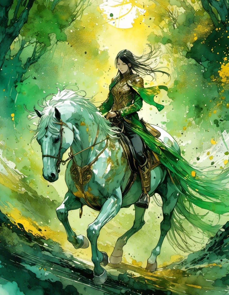 “all in green went my love riding” - AI Generated Artwork - NightCafe ...