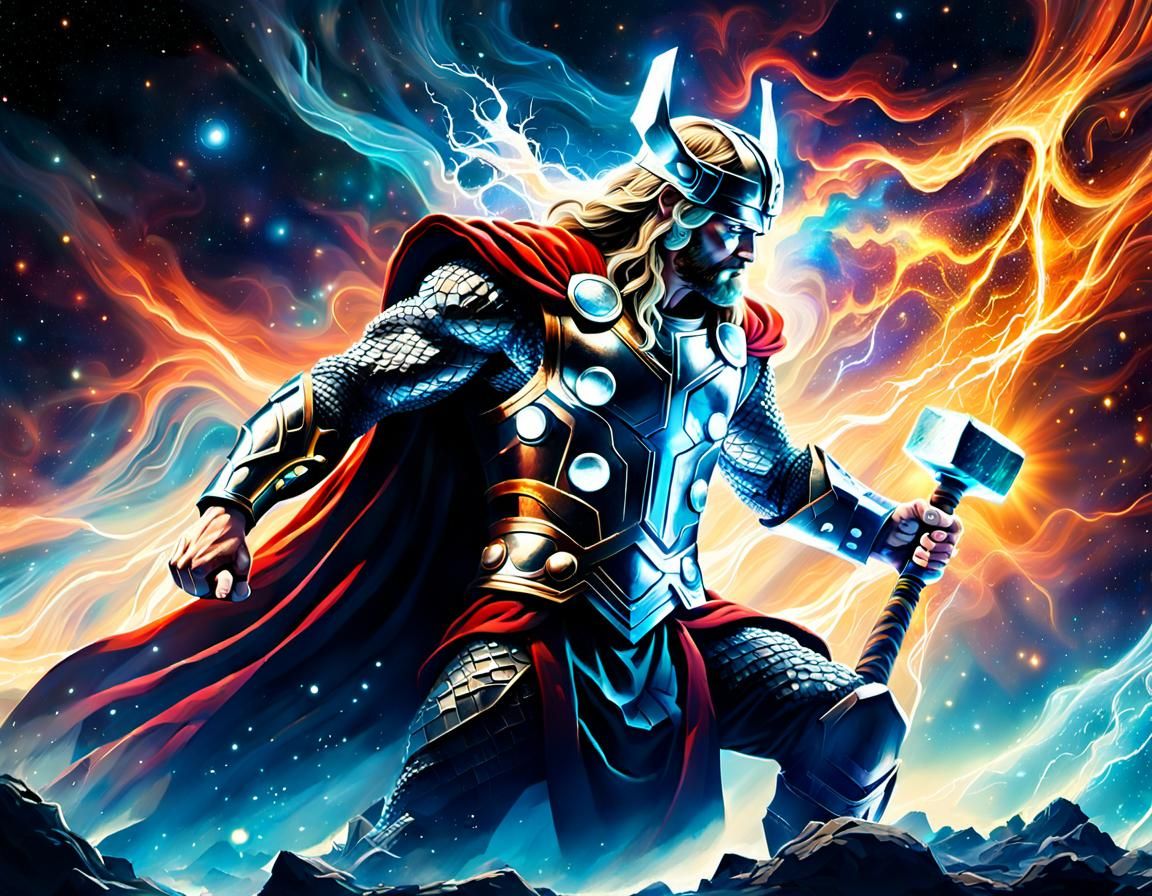 The God Thor - AI Generated Artwork - NightCafe Creator