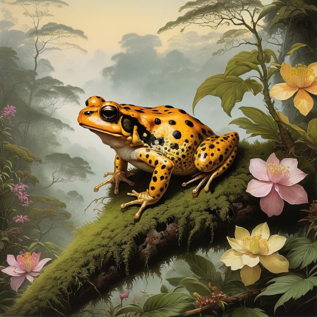 Golden toad, not all that is extinct was grand and long ago...