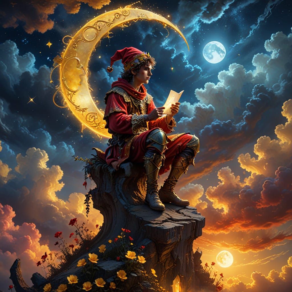 Moon Stories about Jesters - Majestic Jester Reigns Over the...