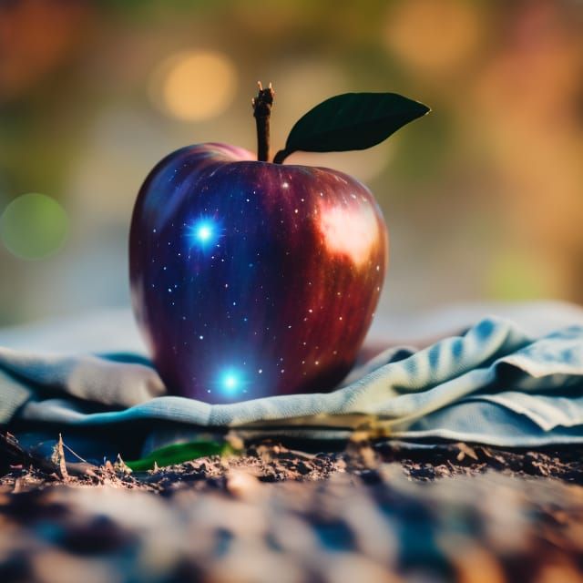 Cosmic Apple - AI Generated Artwork - NightCafe Creator