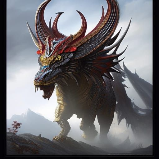 Dragonosaurus - AI Generated Artwork - NightCafe Creator