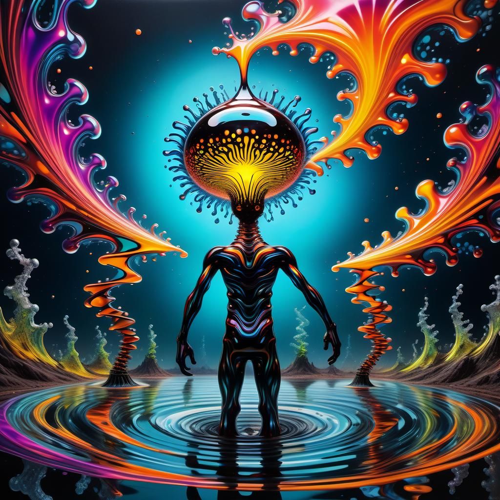 Lava Man - AI Generated Artwork - NightCafe Creator