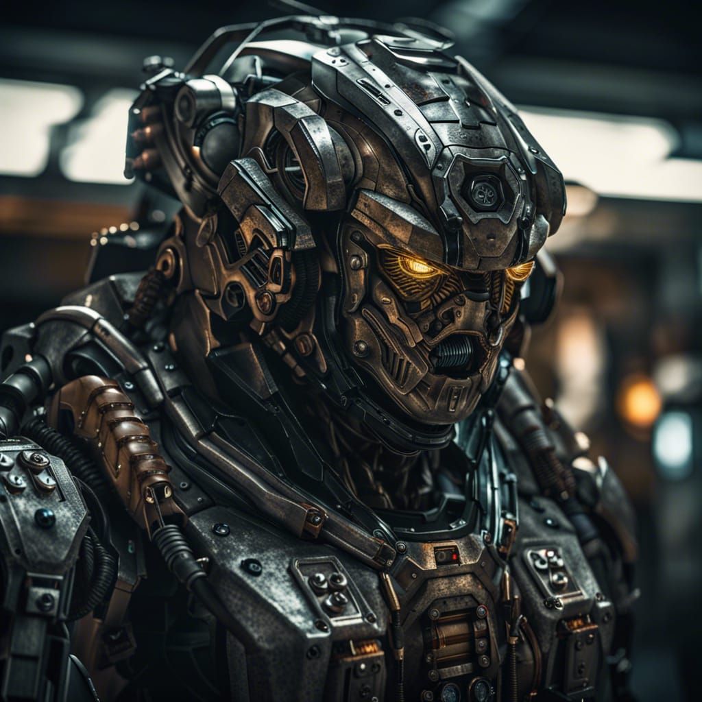 Bradley Martin in a mech suit, intricate details, HDR, beautifully shot ...