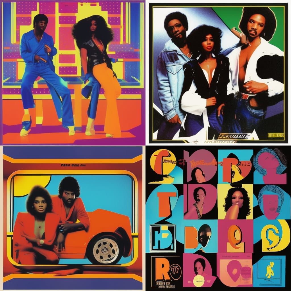 80's R&B album cover pop art mysterious retro - AI Generated Artwork ...