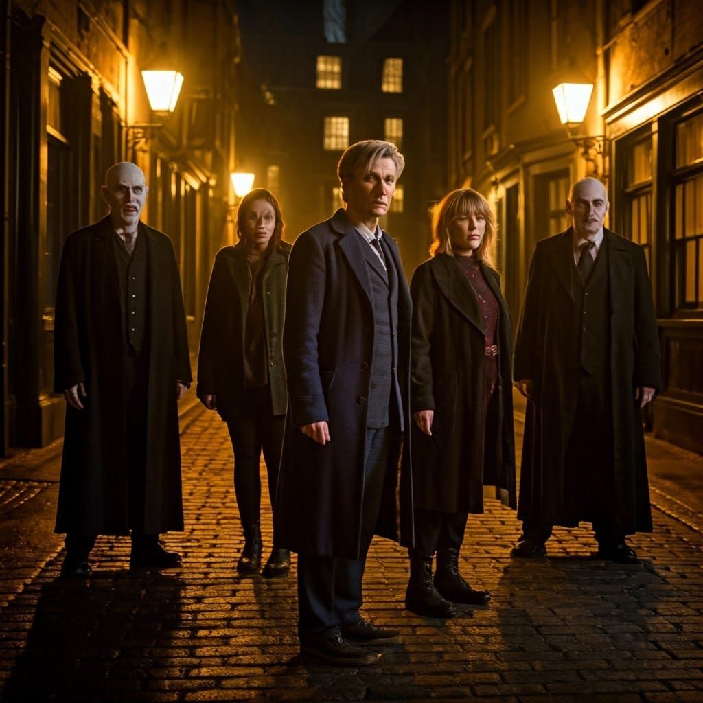 Timeless Heroes Face Modern Menace in Dark Alleywa... - AI Art