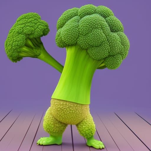 Eat your broccoli - AI Generated Artwork - NightCafe Creator