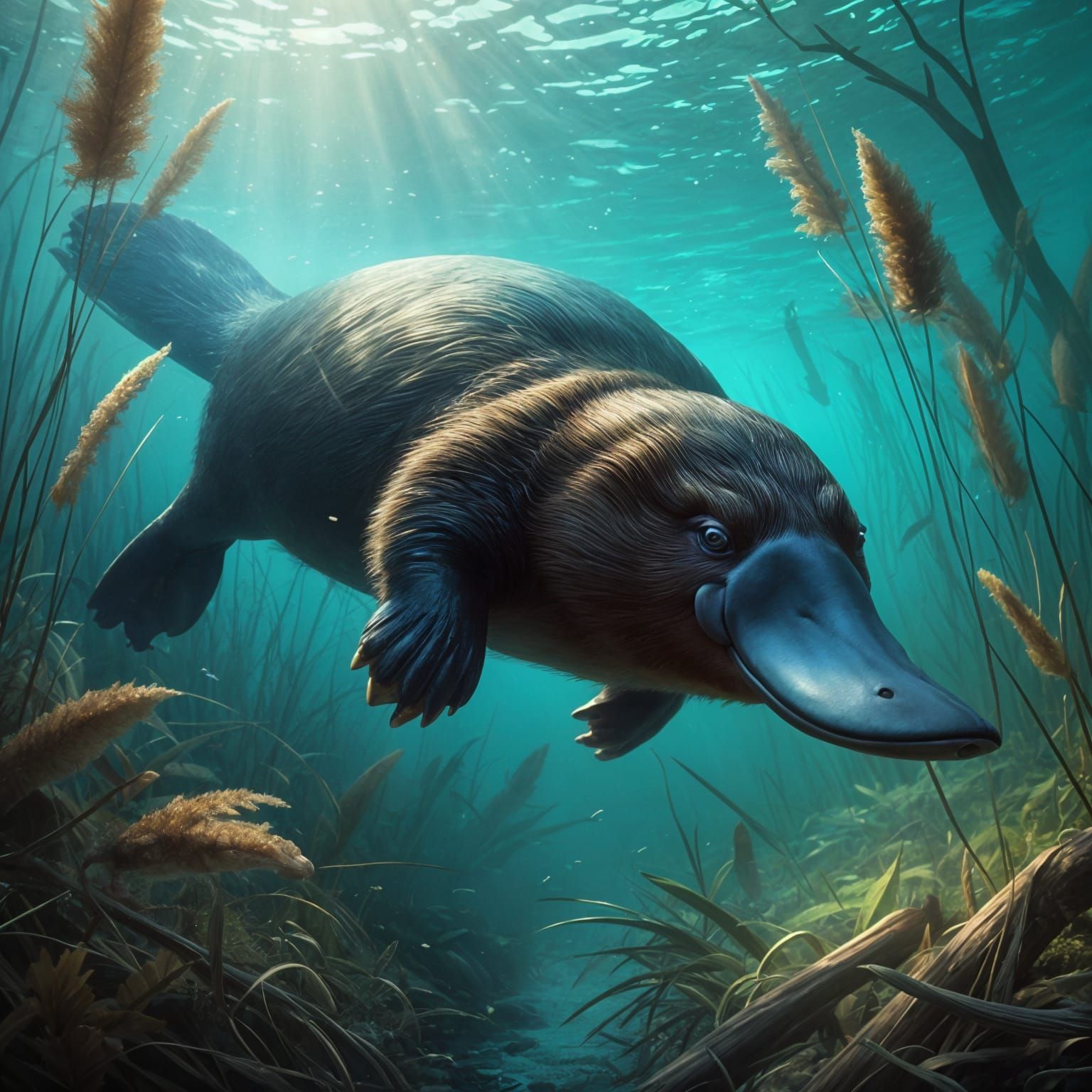 A platypus - A platypus