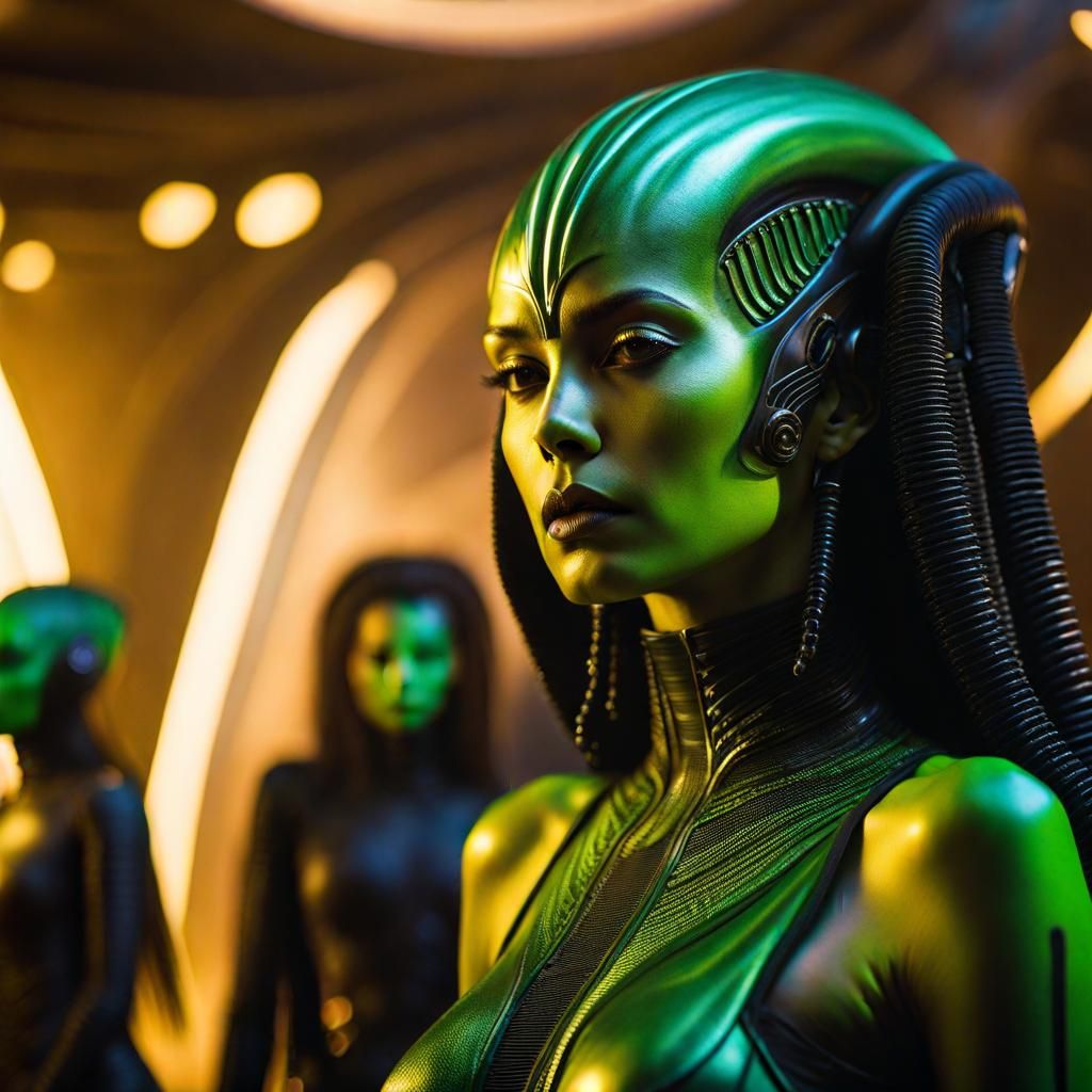 Alien fashion show - AI Generated Artwork - NightCafe Creator