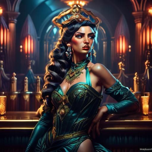 Burlesque Dancer - AI Generated Artwork - NightCafe Creator