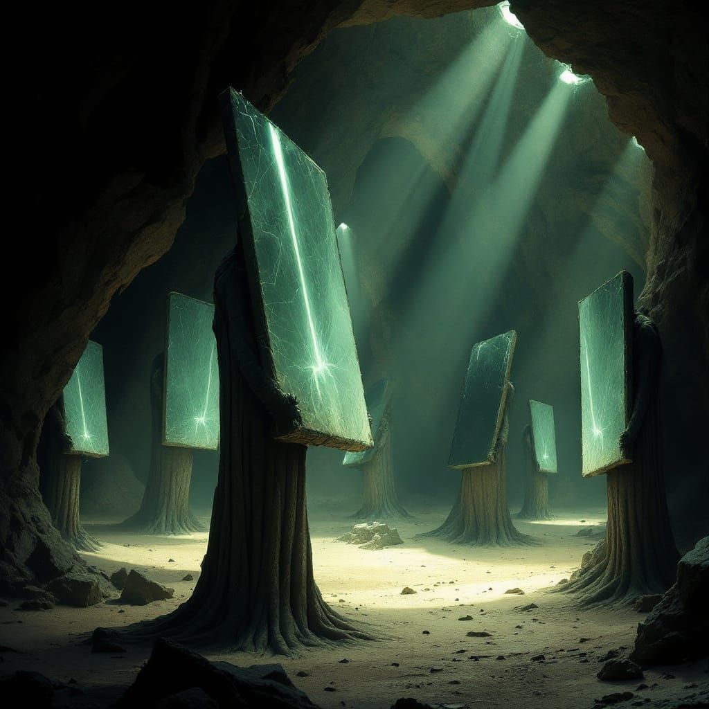 The mirror-statue artifacts - Abyssal Mirror Statues in Anci...