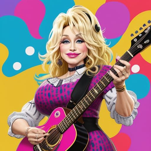 Beautiful Caricature of Dolly Parton