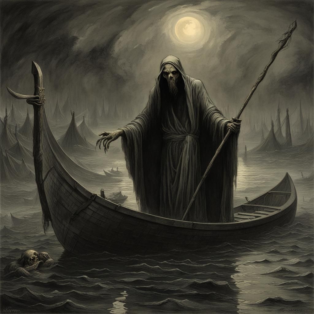 Charon is Waiting - AI Generated Artwork - NightCafe Creator