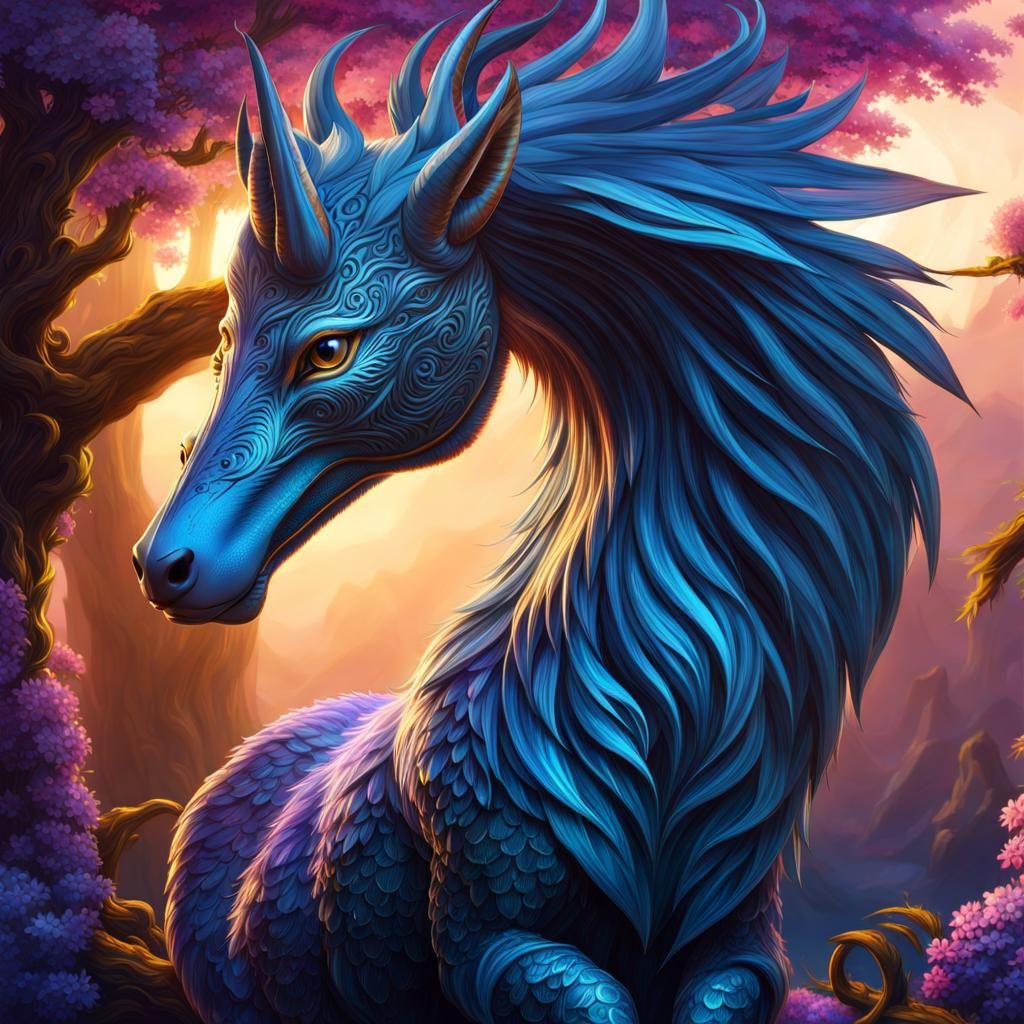 fantasy animal, 8k resolution, hyperdetailed, majestic, complex ...