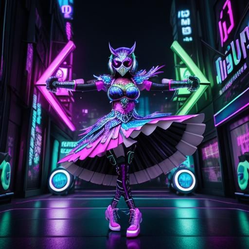 Cyberpunk Dancer - AI Generated Artwork - NightCafe Creator