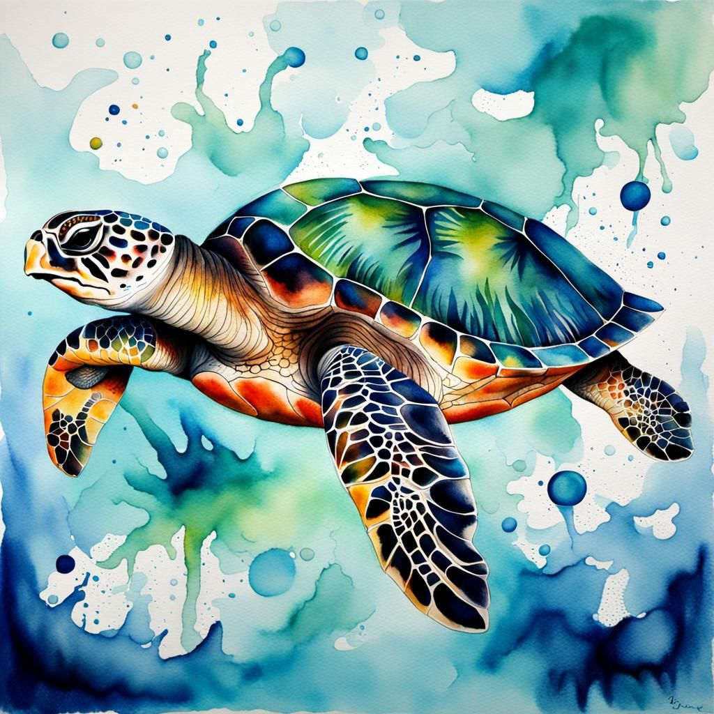 WATERCOLOUR SPLASH ANIMALS - AI Generated Artwork - NightCafe Creator