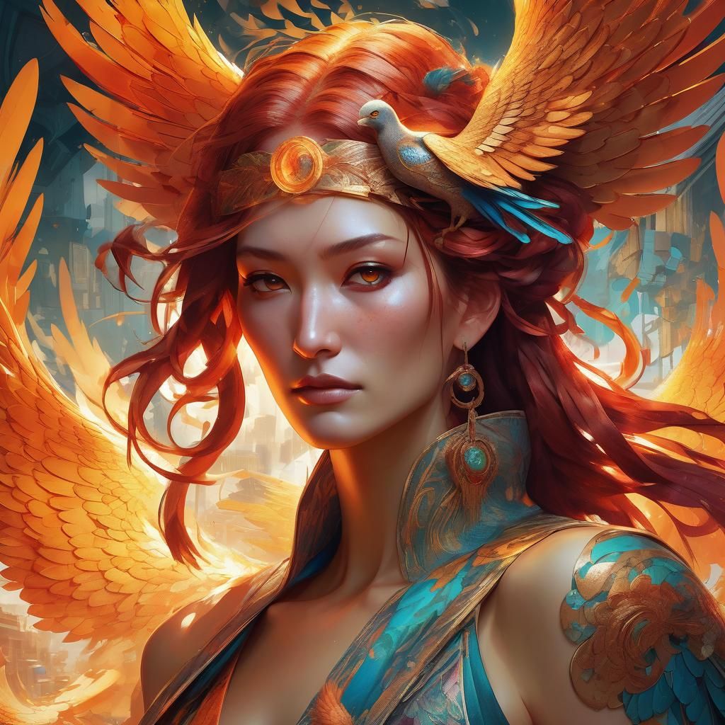 Phoenix Princess - AI Generated Artwork - NightCafe Creator