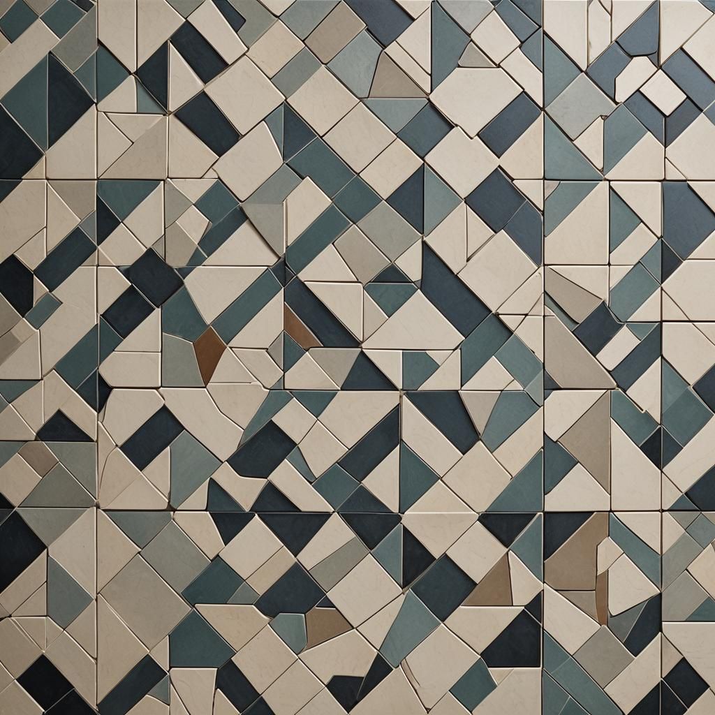 Geometric ceramic tiles 2 - AI Generated Artwork - NightCafe Creator