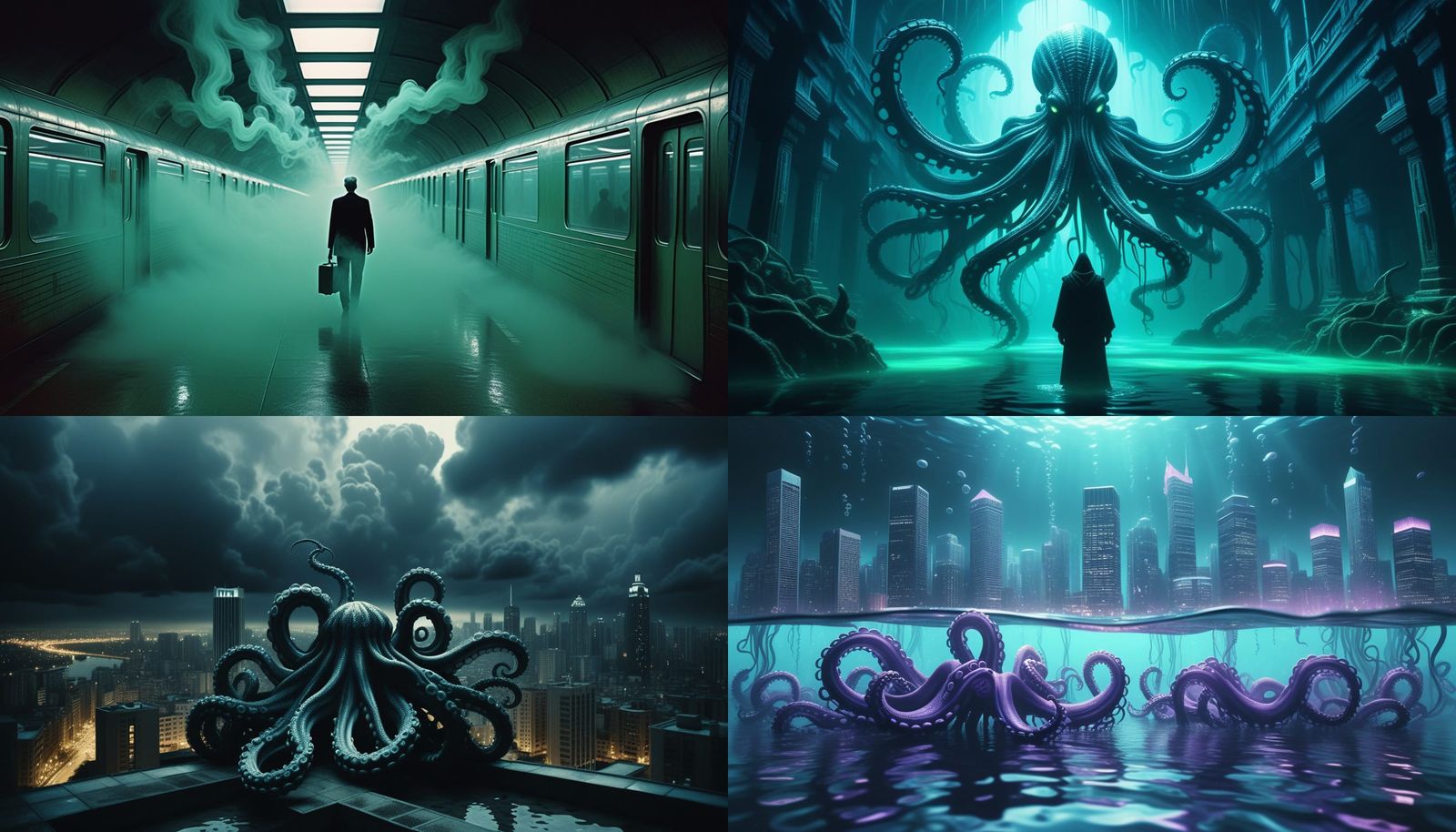 Vibrant Surrealist Dreamscape in Whimsical Style - AI Art