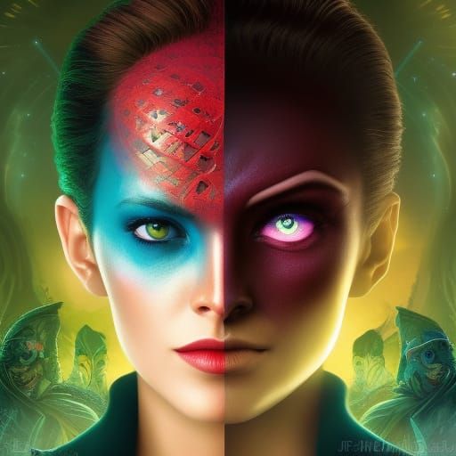 Alien-Human Hybrid - AI Generated Artwork - NightCafe Creator