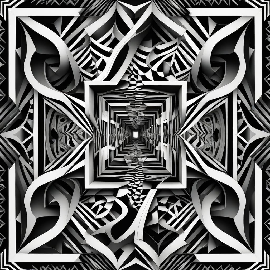 What do you see? - Mind-Bending Optical Illusion Art in Cybe...