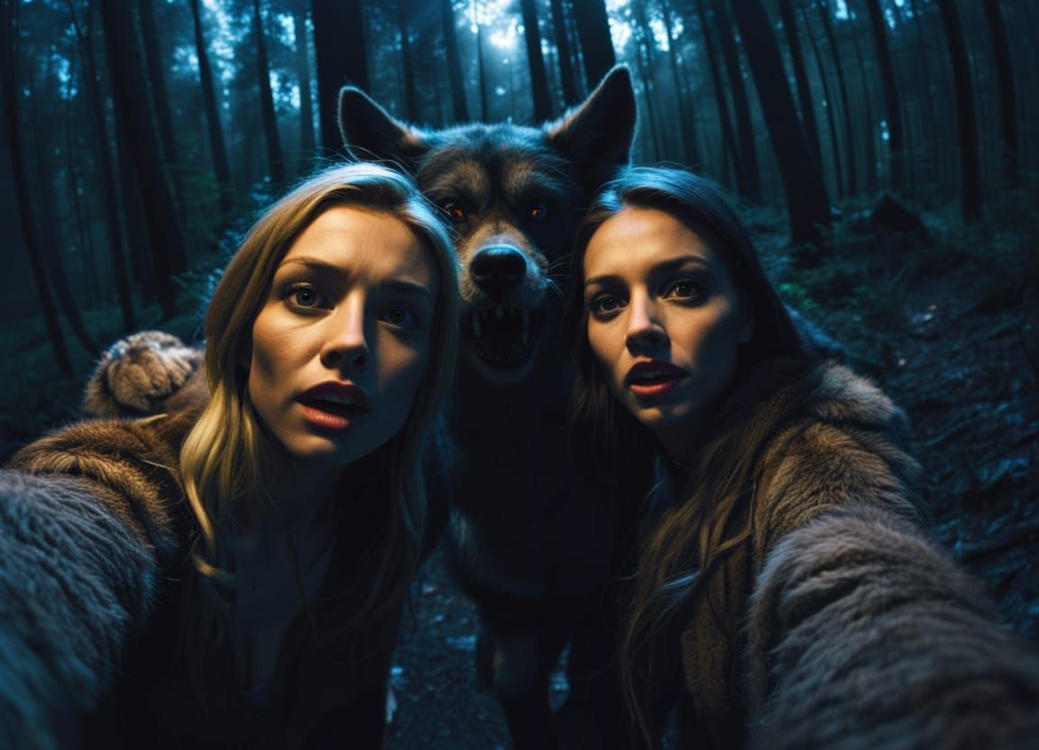 Their Last Selfie: Hungry Like the Werewolf - AI Generated Artwork ...