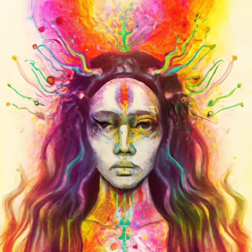 A nonbinary metaphysical entity encapsulated within a portrait of ...