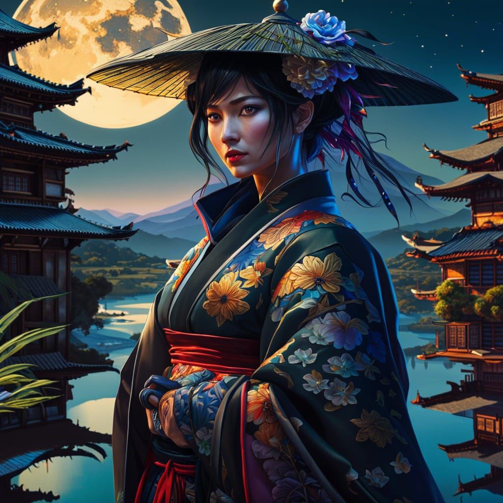 A Beautiful Female Ninja. - AI Generated Artwork - NightCafe Creator