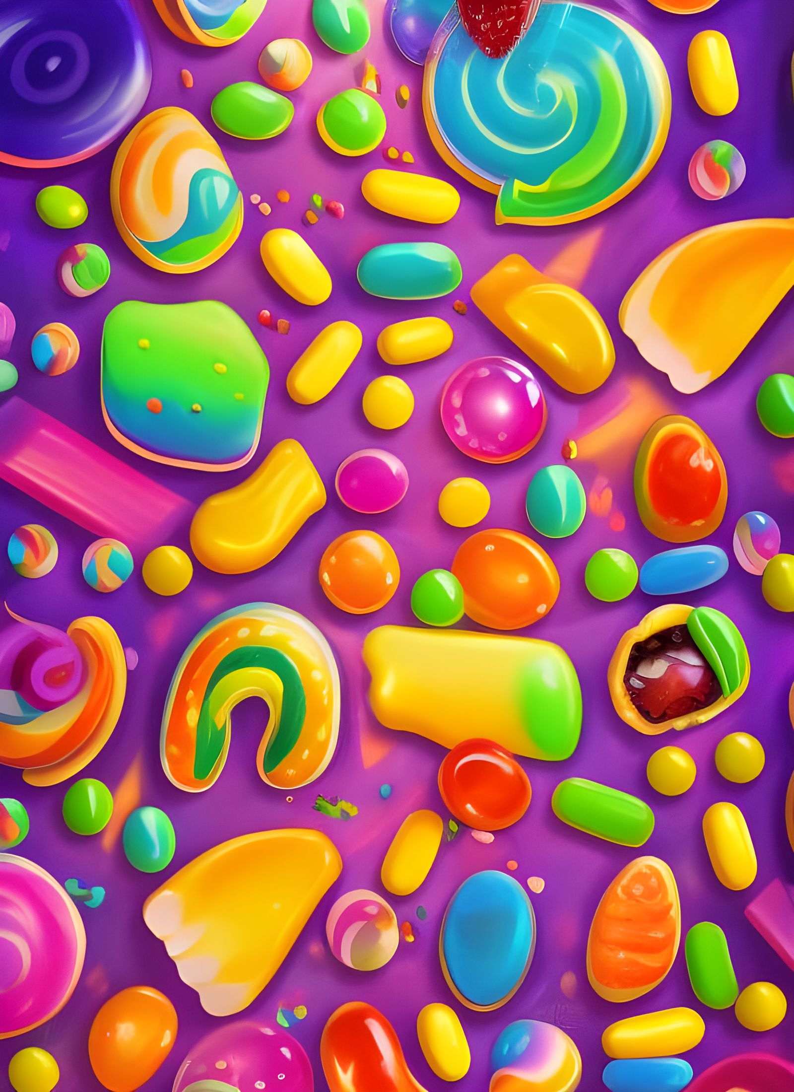 Candy frenzy - AI Generated Artwork - NightCafe Creator